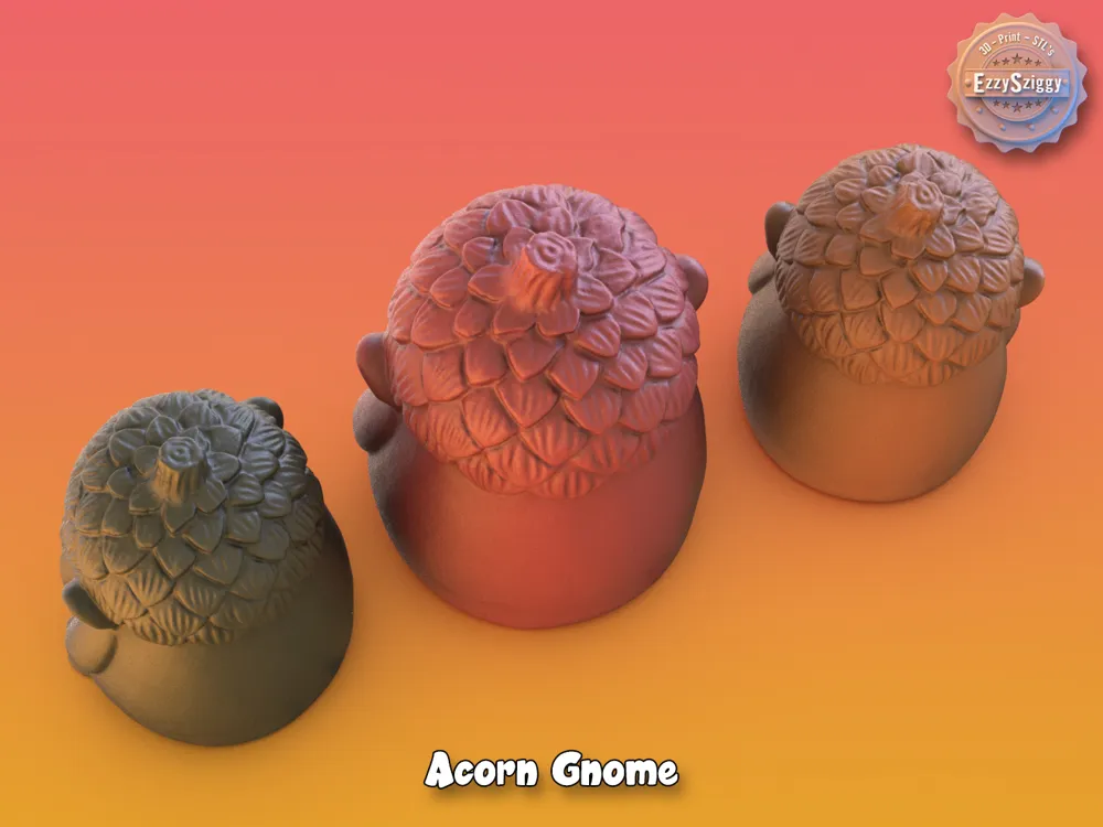Acorn Gnome by EzzySziggy MakerWorld: Download Free 3D Models