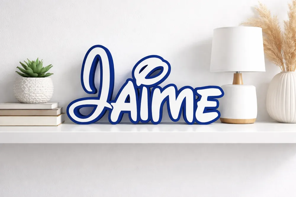 Jaime Name Disney Font - Free 3D Print Model - MakerWorld