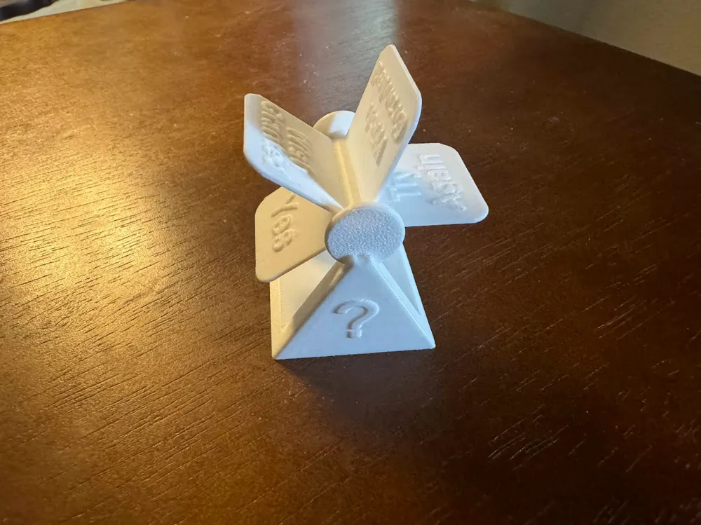 Fortune Telling Fidget Spinner with Base (optional) by Kopp3D - MakerWorld