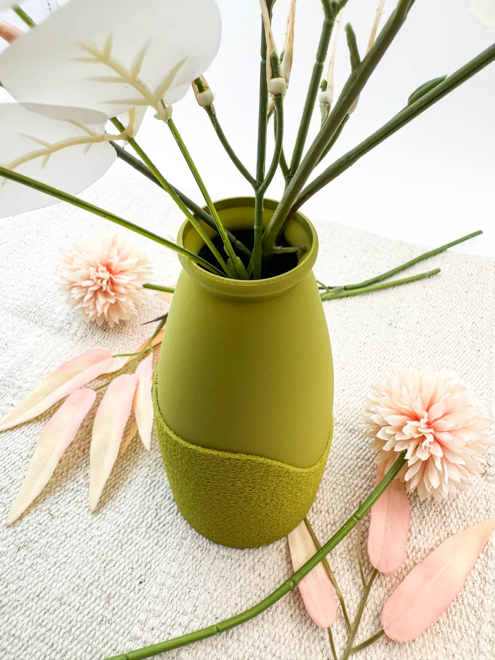 Fuzzy Pattern Milk Bottle Vase (Multi Texture) by S&J Makes - MakerWorld