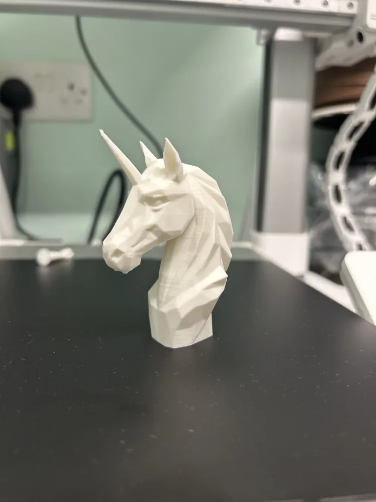 Low-Poly Unicorn Bust – 3D Printable by Disaster MakerWorld: Download Free 3D Models