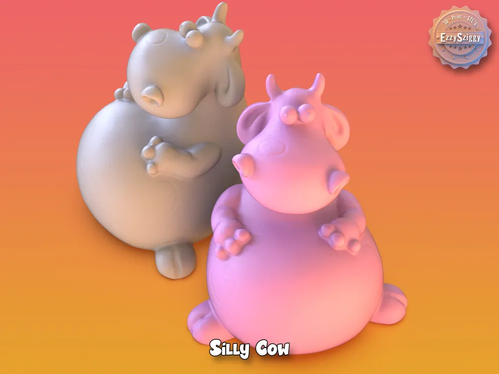 Silly Cow by EzzySziggy MakerWorld: Download Free 3D Models