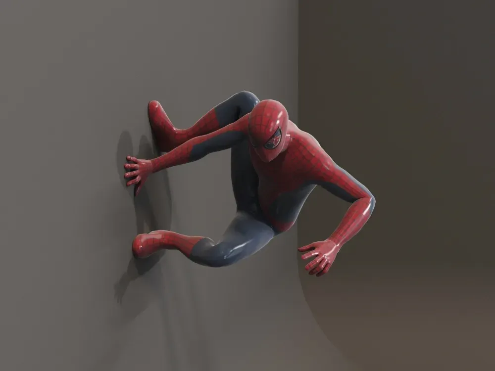 Spider-Man Sticky Wall Refrigerator Magnet by 天天向上 MakerWorld: Download ...