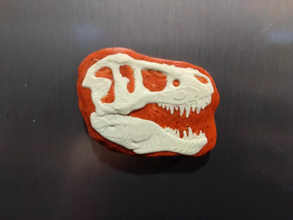 Dinosaur Fossil Skull Magnets by zuperbuuworks - MakerWorld