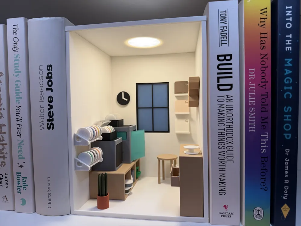 The Makerspace Book Nook - Free 3D Print Model - MakerWorld
