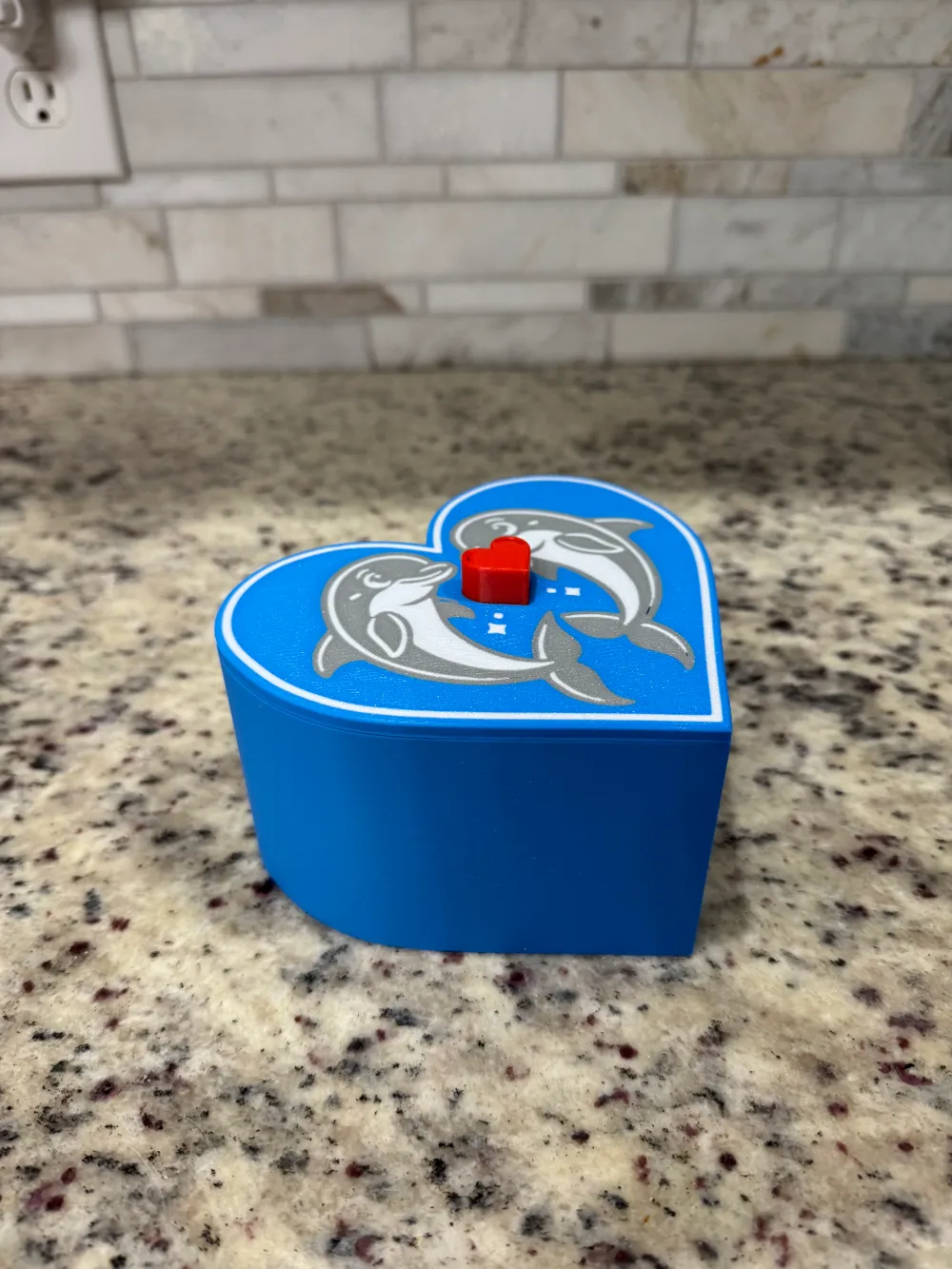 Cute Heart Shaped Dolphin Box by MI3dPrint MakerWorld: Download Free 3D ...