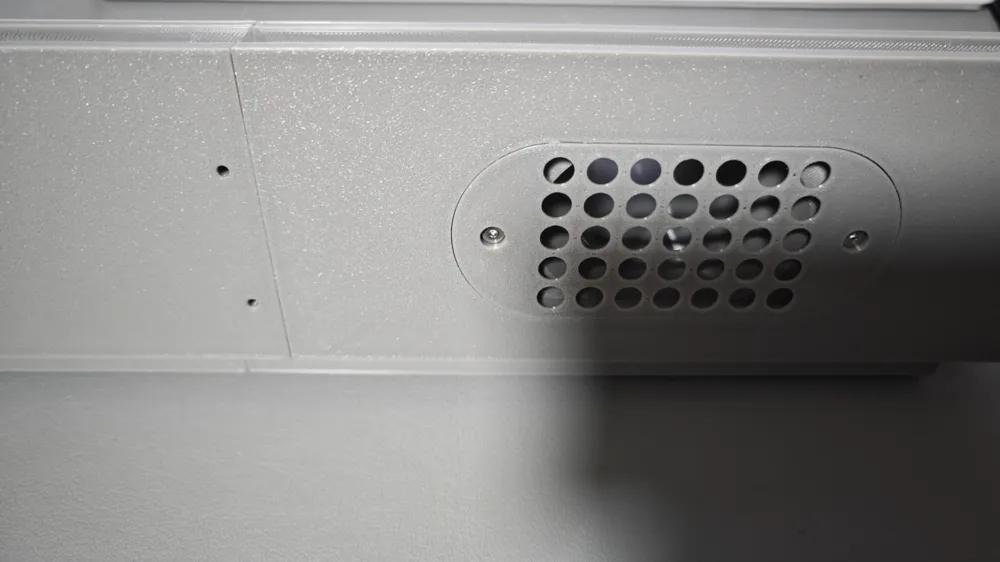 Exhaust Baffle Plastic Steel Sliding Window Combination Baffle 50MM Air ...
