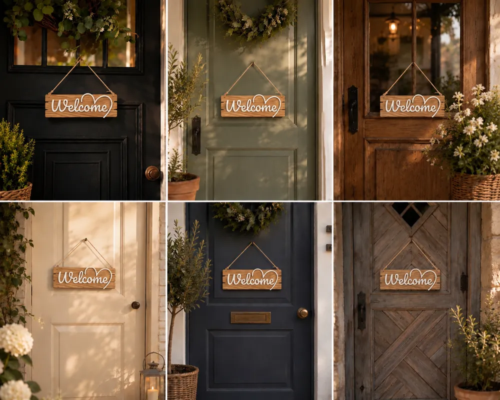 Wooden Customizable Sign | 6 Versions - Free 3D Print Model - MakerWorld