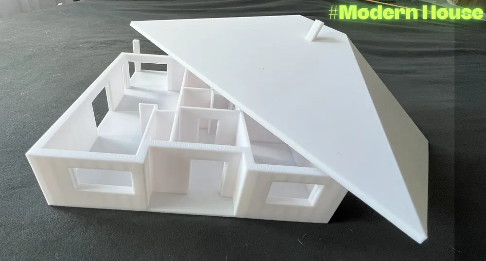 Modern House – A Realistic 3D Printable Home by StusiU MakerWorld ...