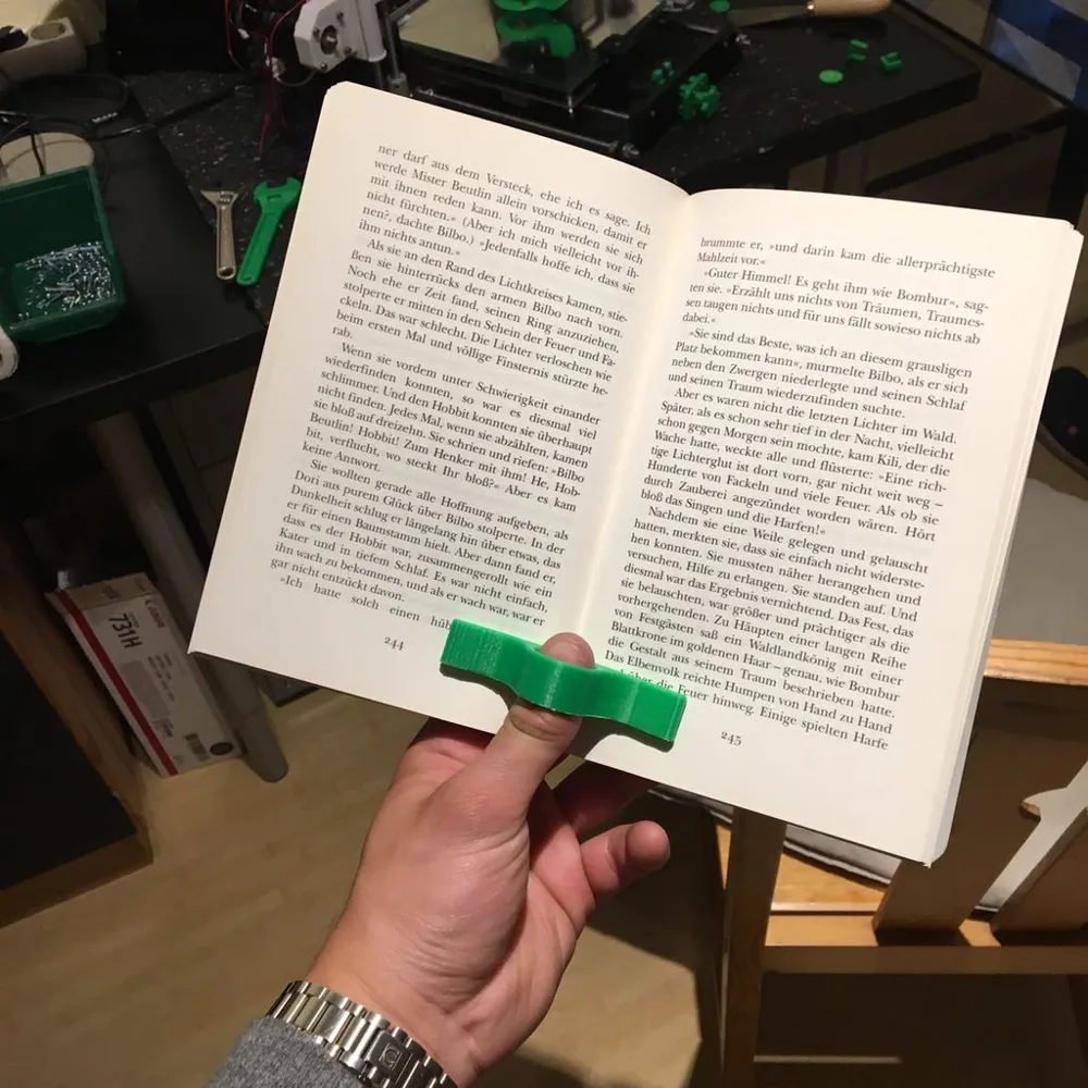 One Hand Book Holder by canalino86 - MakerWorld