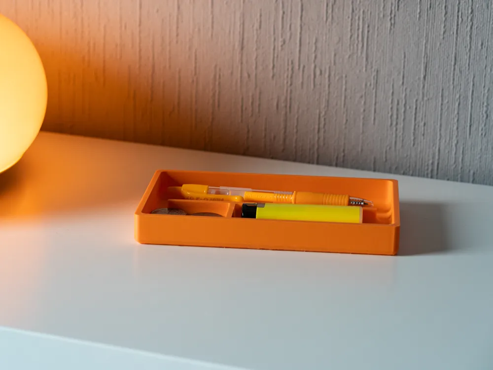 small desk tray v1 - Free 3D Print Model - MakerWorld