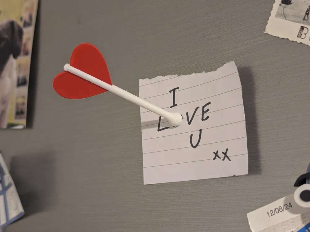 Cupid's Arrow - Valentine's Day Fridge Magnet - Free 3D Print Model ...
