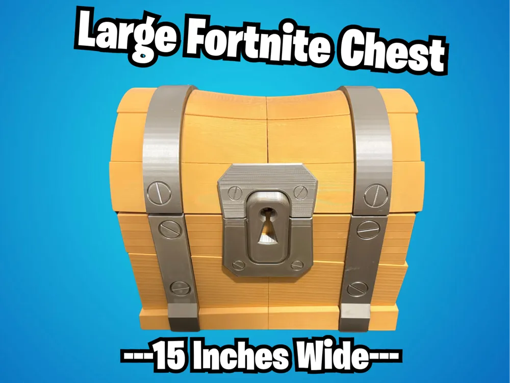 Large Fortnite Chest - Free 3D Print Model - MakerWorld