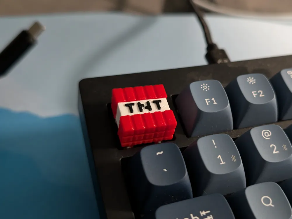 Minecraft TNT Keycap | Explosive Keyboard Upgrade - Free 3D Print Model ...