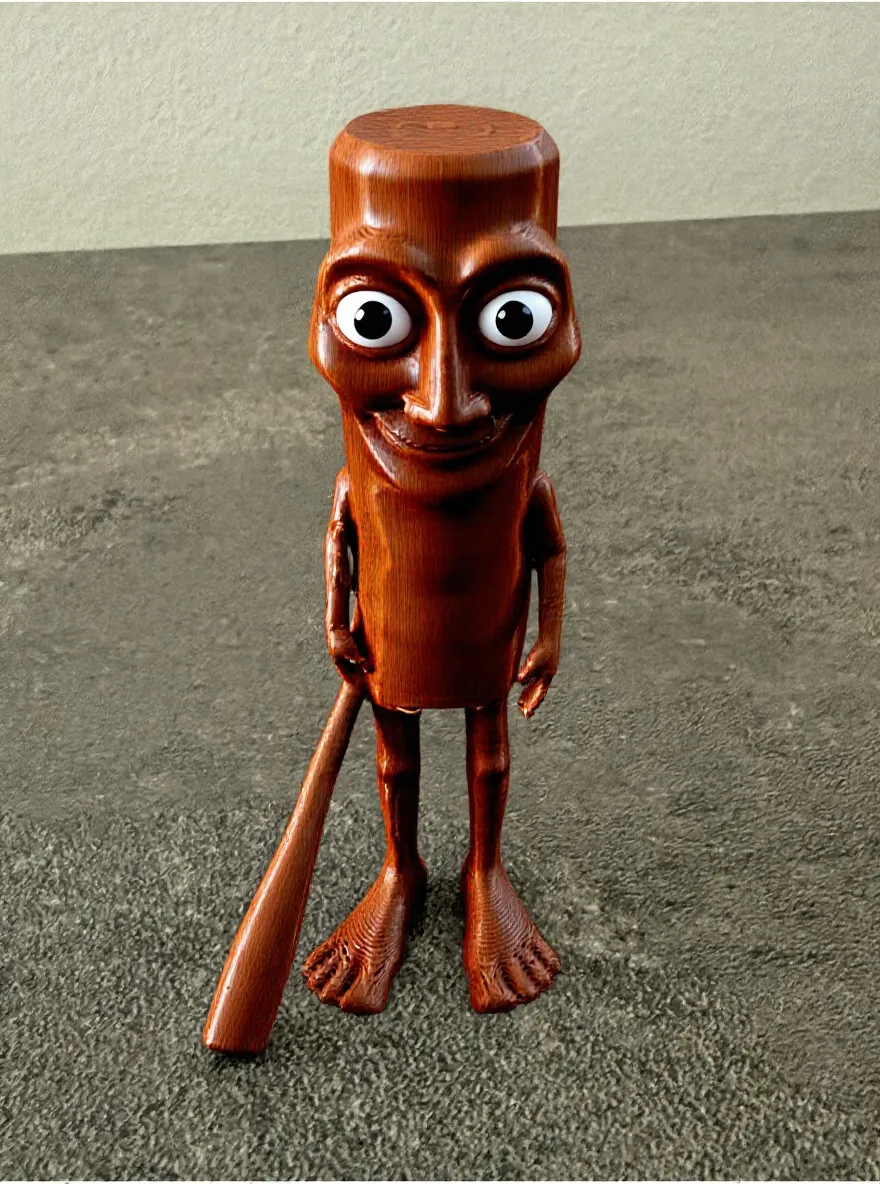 Tung Tung Tung Sahur - Italian Brainrot Meme - Free 3D Print Model ...