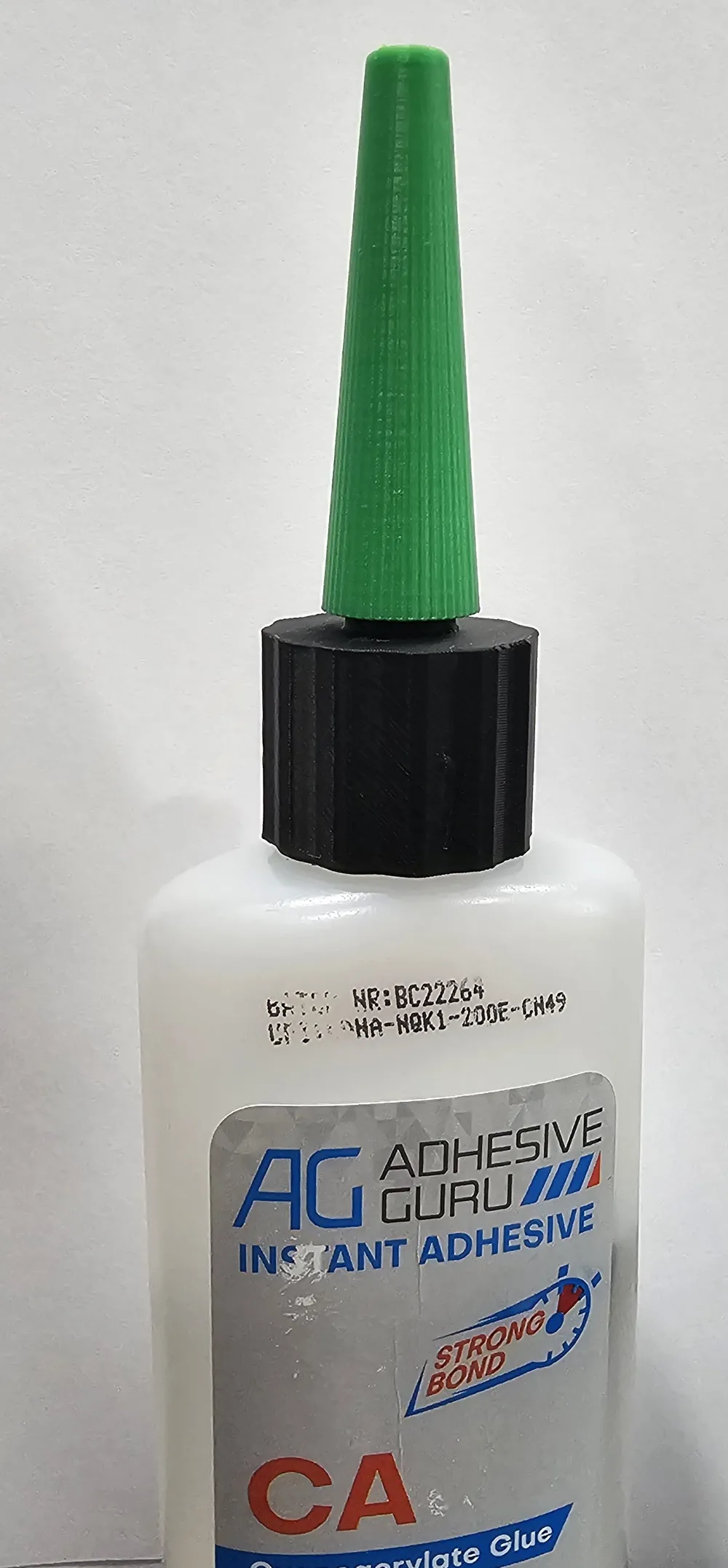 Nozzle & Cap – AG Adhesive Guru 130g Bottles - Free 3D Print Model ...