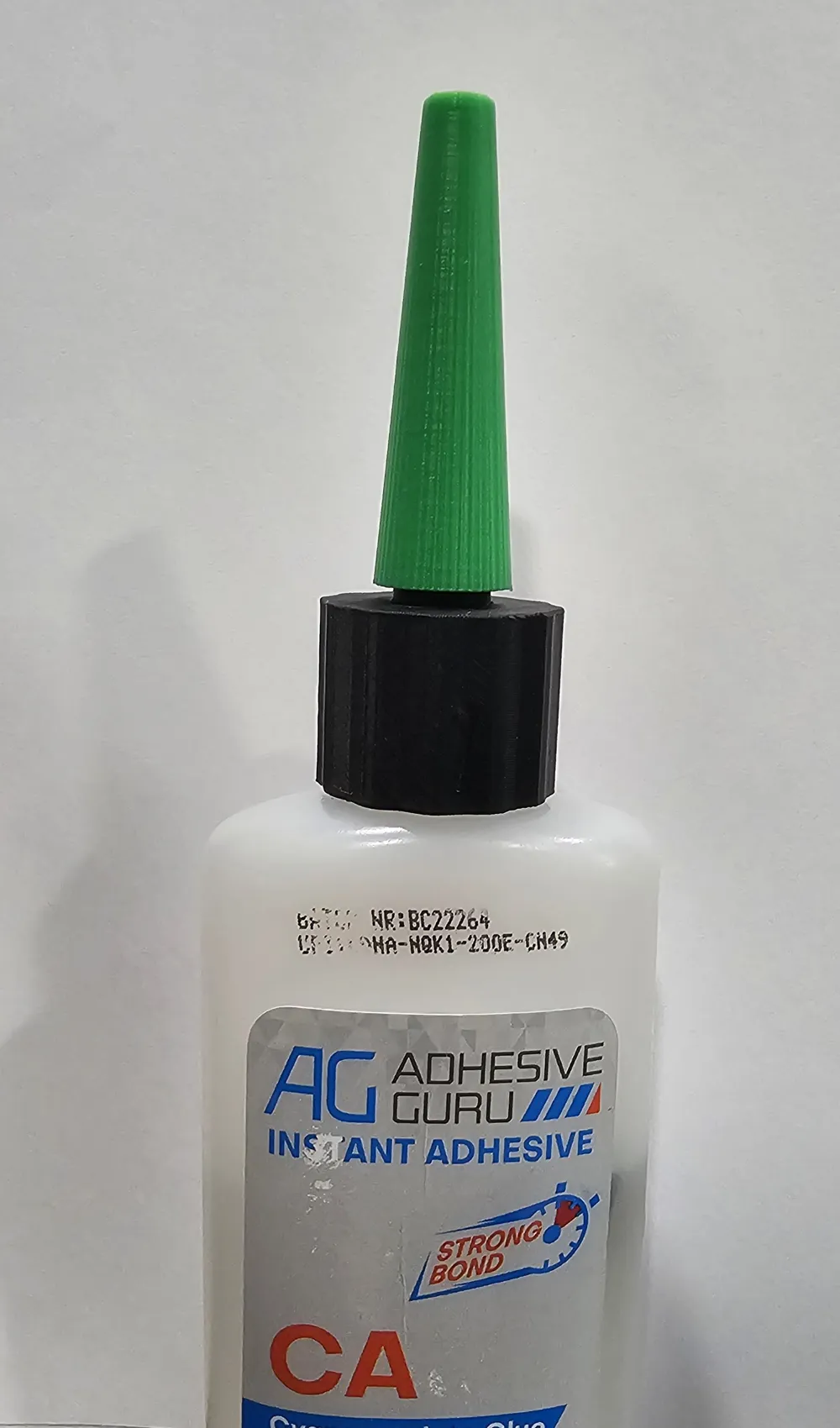 Nozzle & Cap – AG Adhesive Guru 130g Bottles - Free 3D Print Model ...