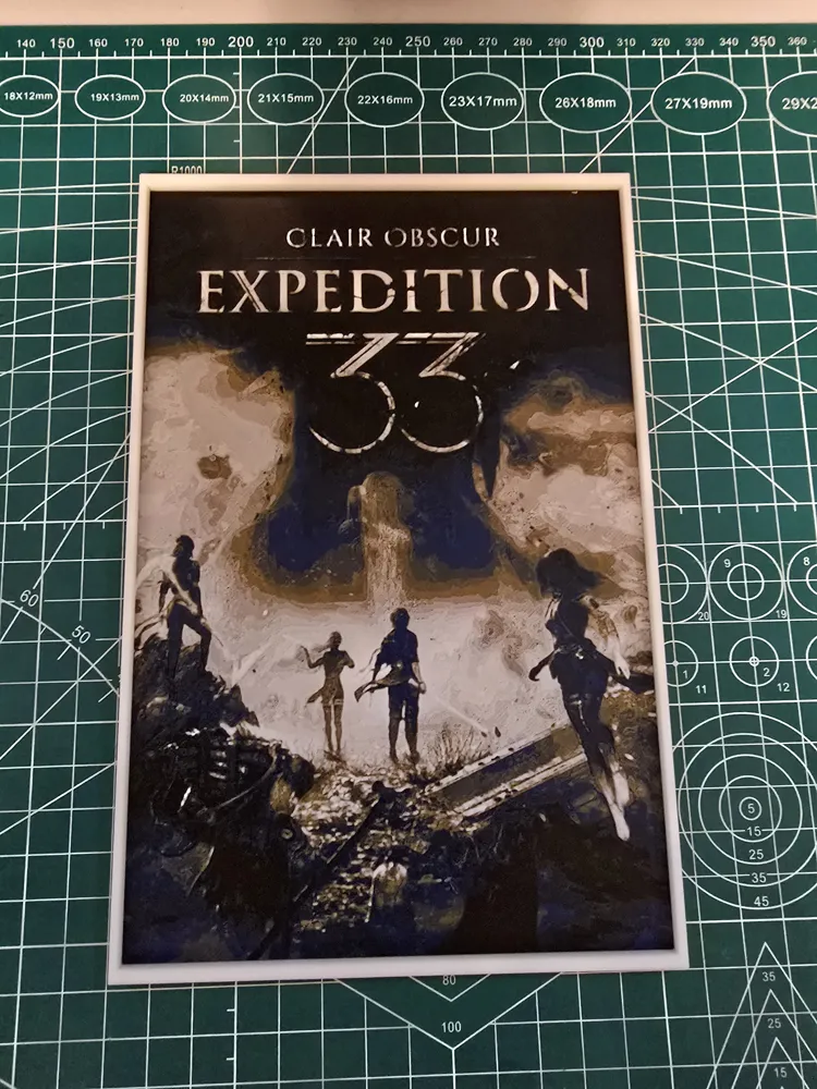 Clair Obscur: Expedition 33 Poster - Hueforge Art by Lumpy3D MakerWorld: Download Free 3D Models