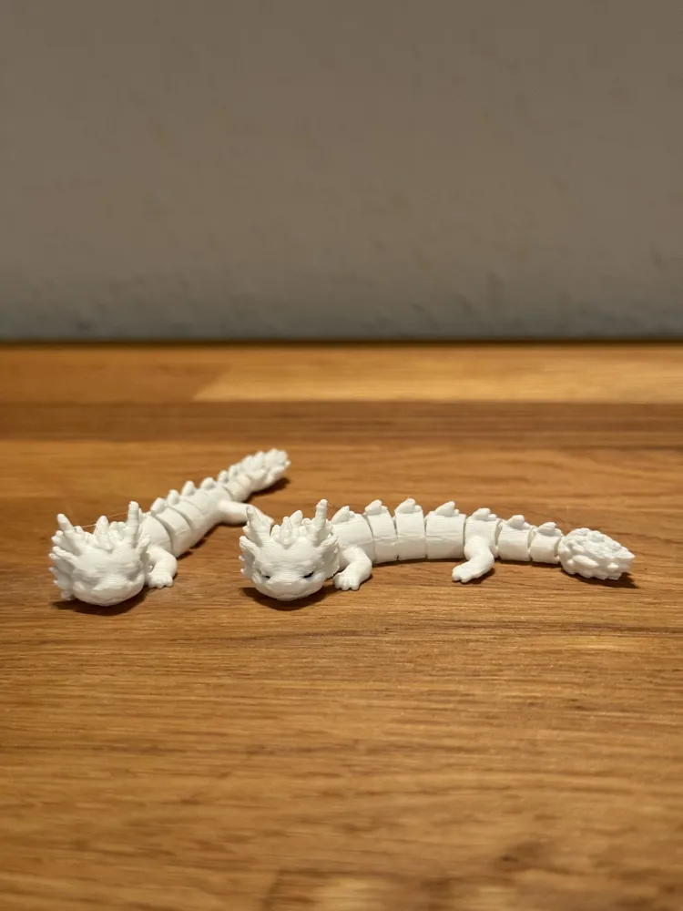 Flexi Dragon / Baby Dragon / sleeping - Free 3D Print Model - MakerWorld