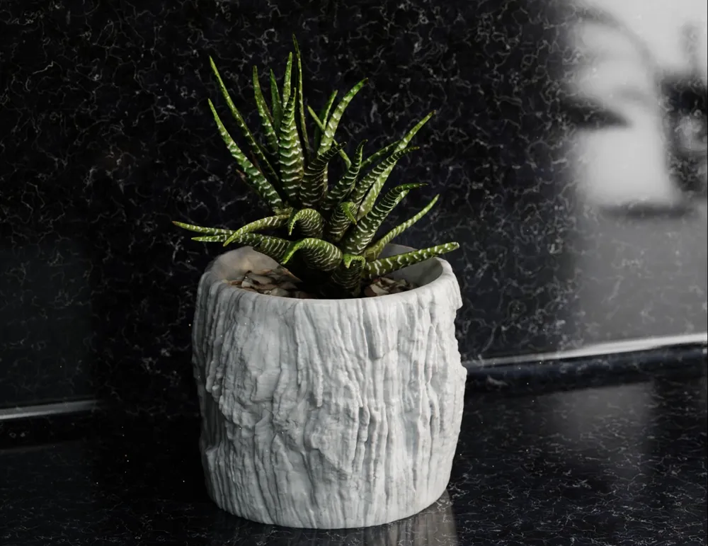Rock flower pot by uni3Dworld MakerWorld: Download Free 3D Models