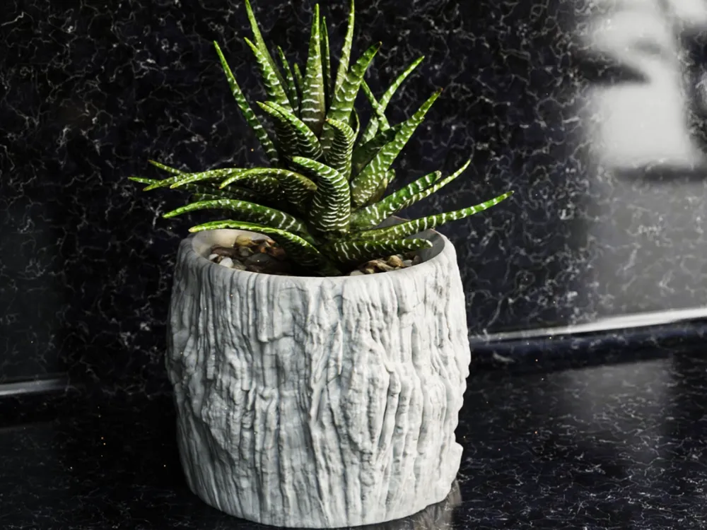 Rock flower pot by uni3Dworld MakerWorld: Download Free 3D Models