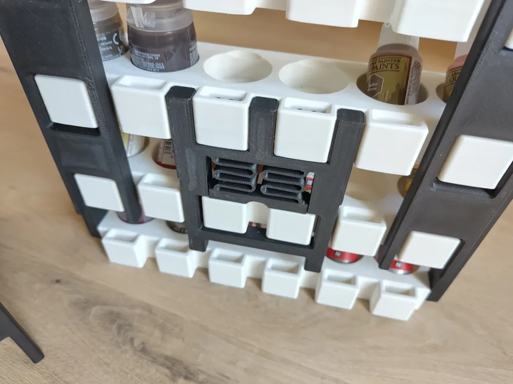 Paint Rack Stack Folding Holder (6x5) - Free 3D Print Model - MakerWorld