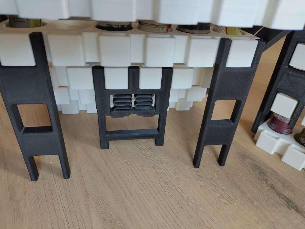 Paint Rack Stack Folding Holder (6x5) - Free 3D Print Model - MakerWorld