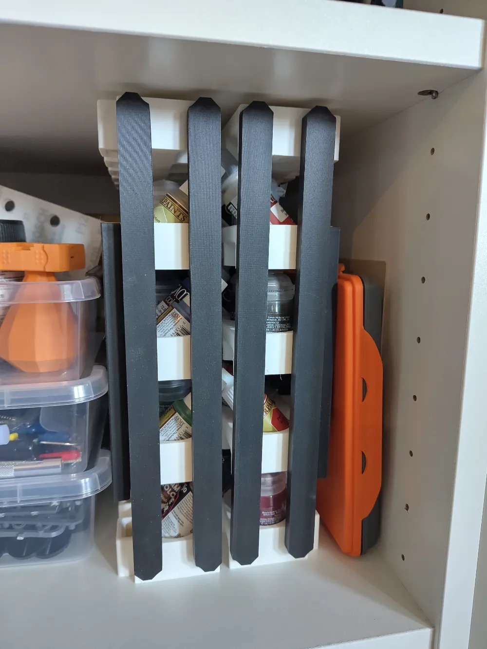 Paint Rack Stack Folding Holder (6x5) - Free 3D Print Model - MakerWorld