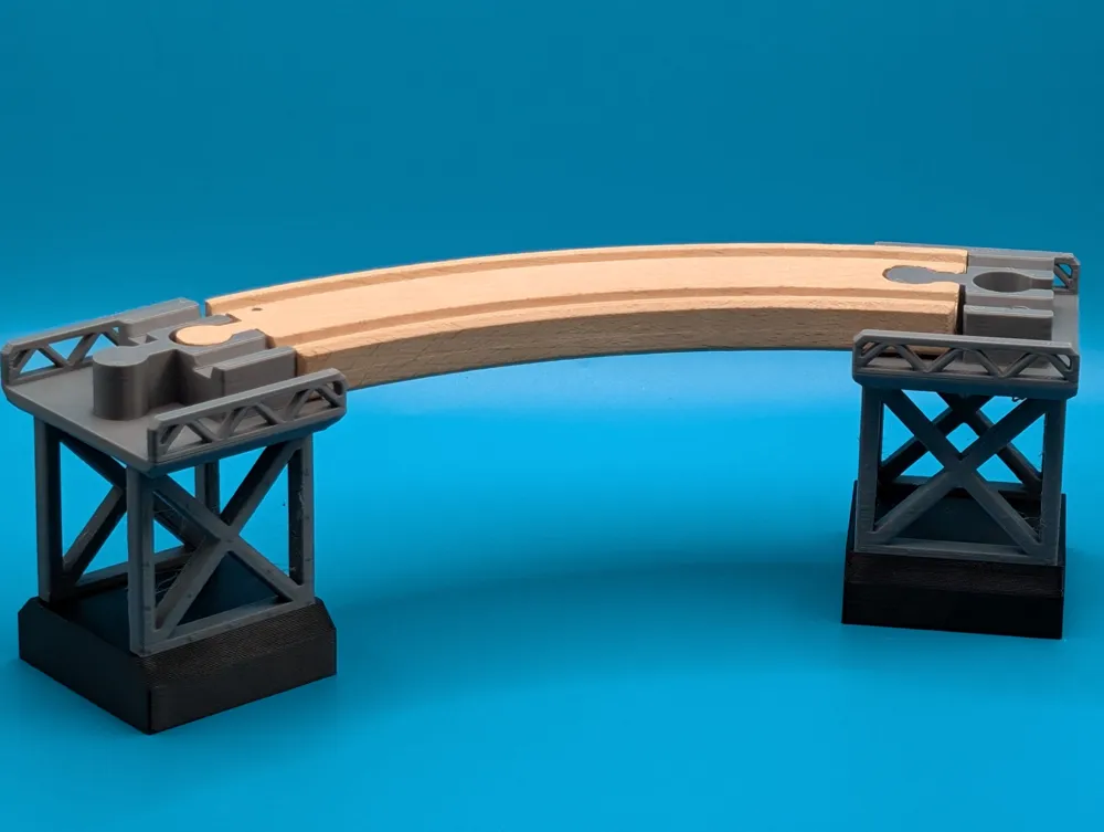 Brio compatible stackable supports for bridges by RyeBread - MakerWorld