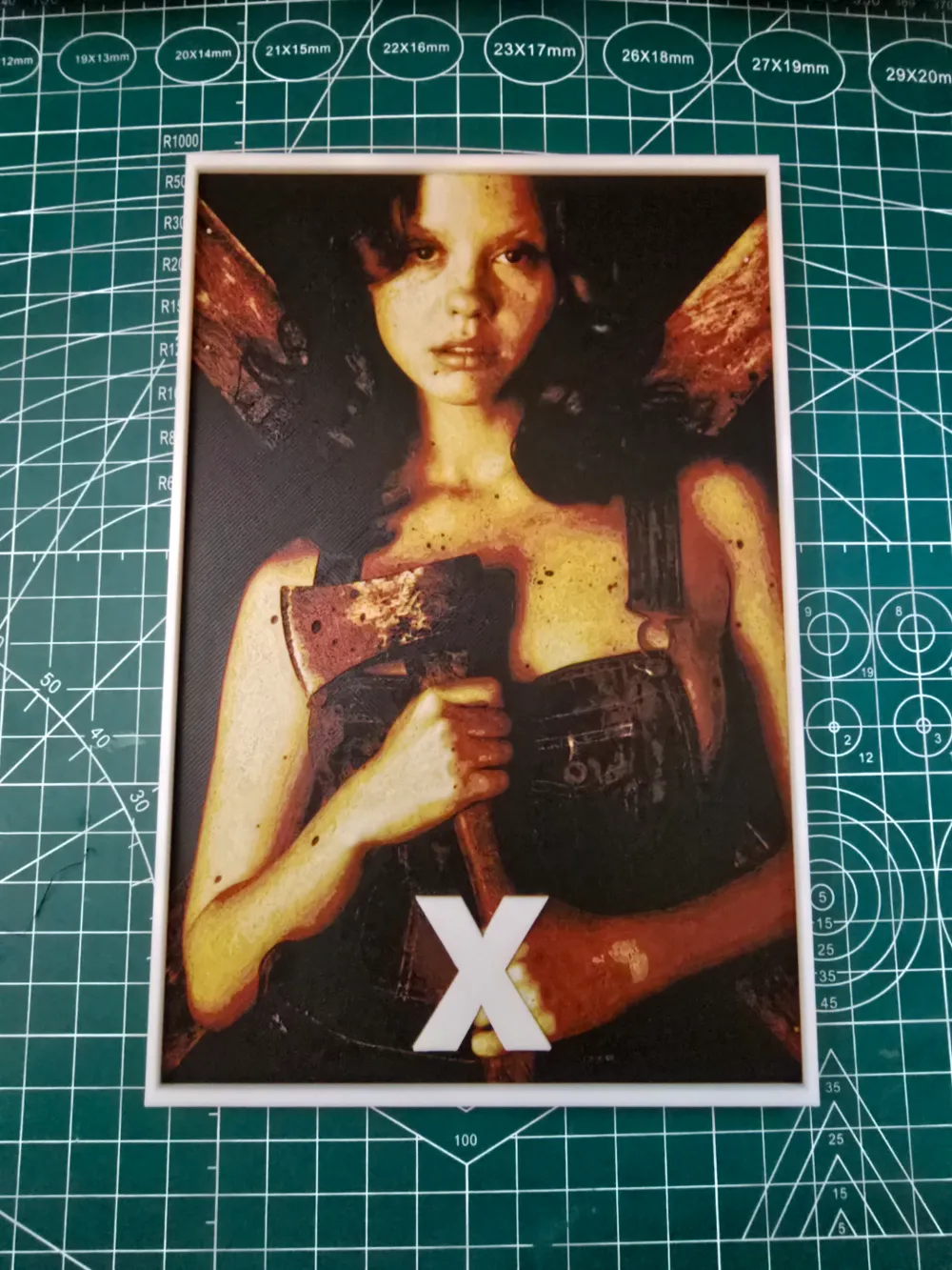 X Movie Poster - Hueforge Art by Lumpy3D - MakerWorld