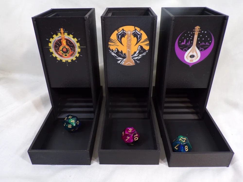 Dungeons & Dragons Class Dice Tower & Storage by Cliffrose MakerWorld ...
