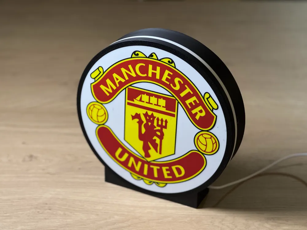 Lightbox Manchester United by Don Manfredo MakerWorld: Download Free 3D ...