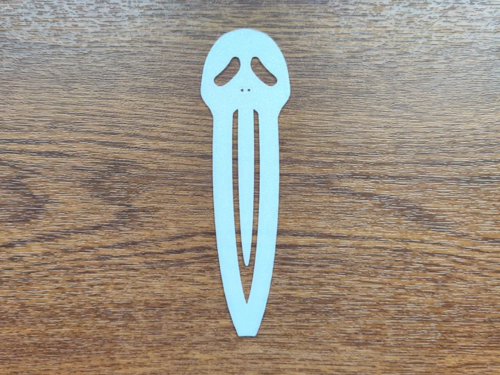 Scream bookmark - thin, fast, 0,6mm, just 3layers by pomagadelko ...