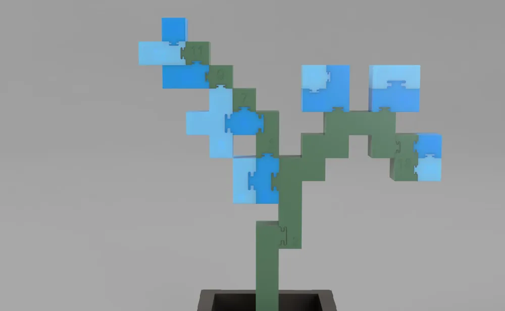 Minecraft Orchid Flower In Pot (No AMS) by Creat3DWorksMakerWorld ...