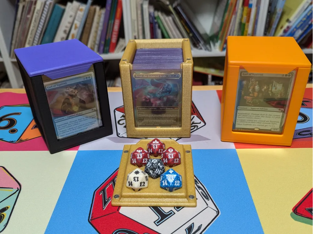 Mini Snap Topload Combo EDH Commander Deck Box by Cincinnati Squirrel ...