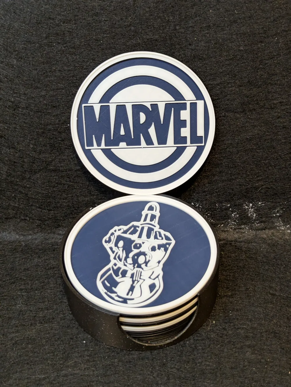 Marvel Avengers Stackable Coaster Set by DelPrints MakerWorld: Download ...