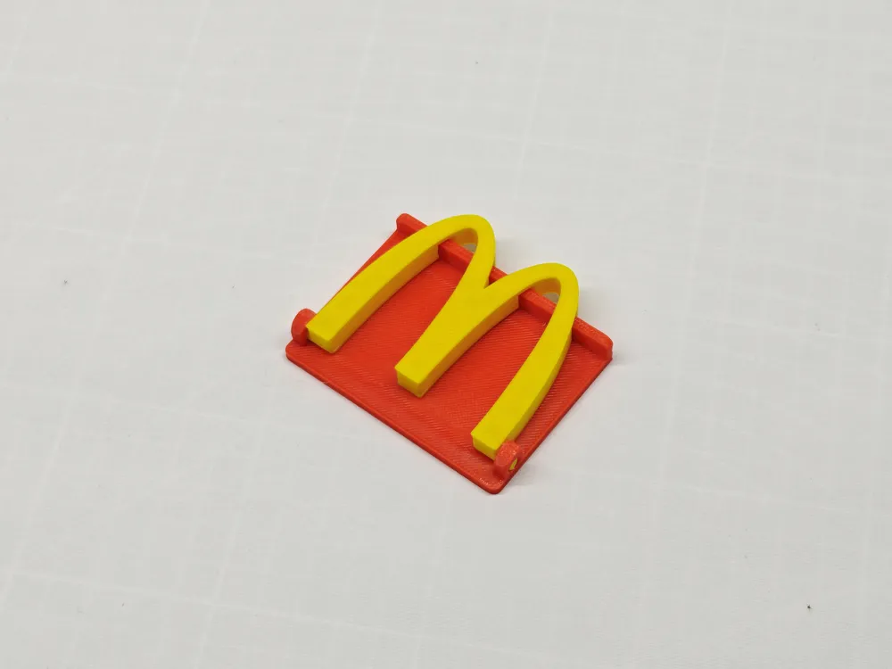 McDonald's logo, letter m folding phone stand - Free 3D Print Model ...