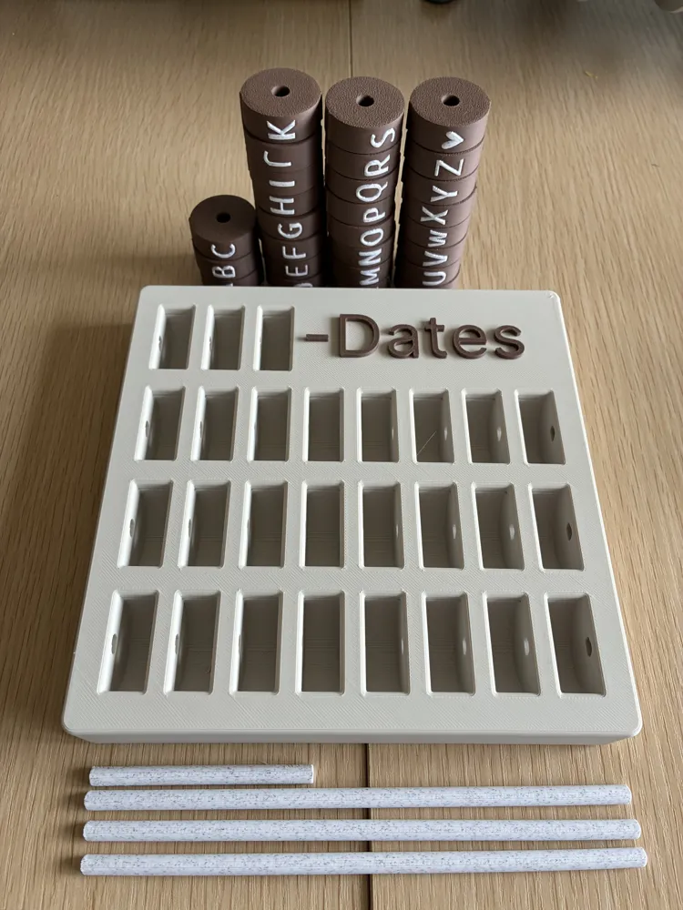 ABC-Dates Tracker - Free 3D Print Model - MakerWorld
