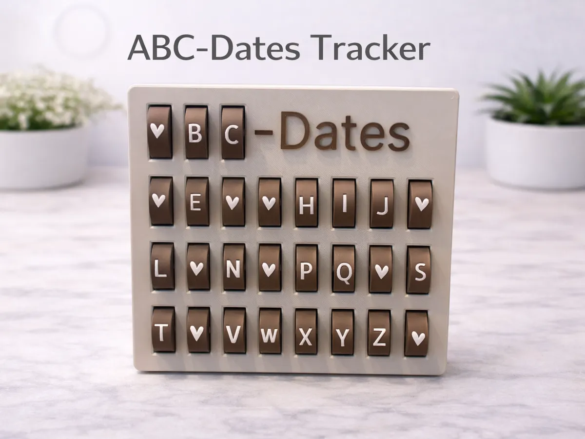 ABC-Dates Tracker - Free 3D Print Model - MakerWorld
