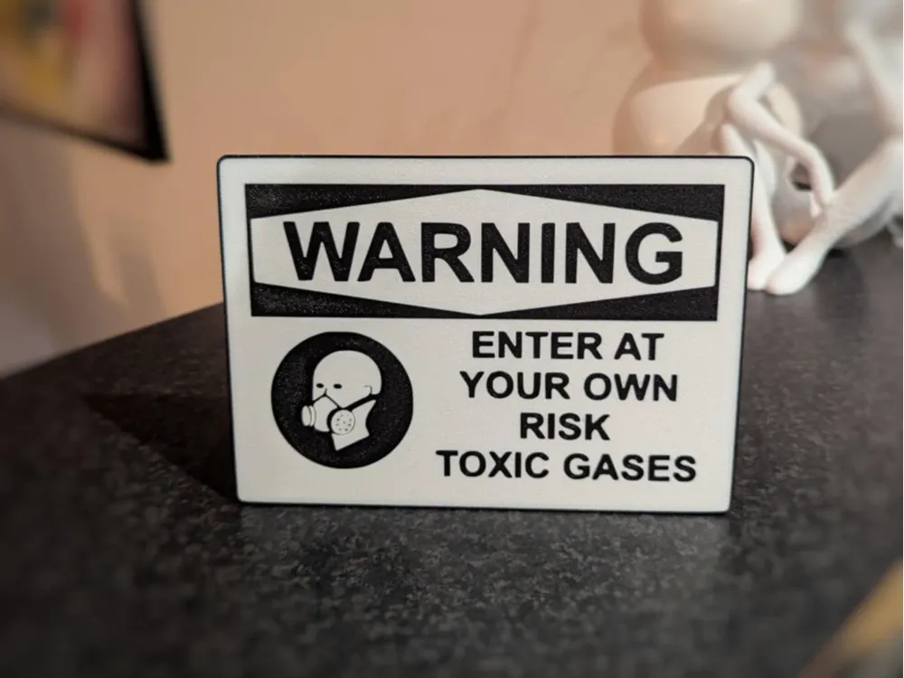 Warning sign - Toxic gases - Scalable. by TI-Solutions - MakerWorld