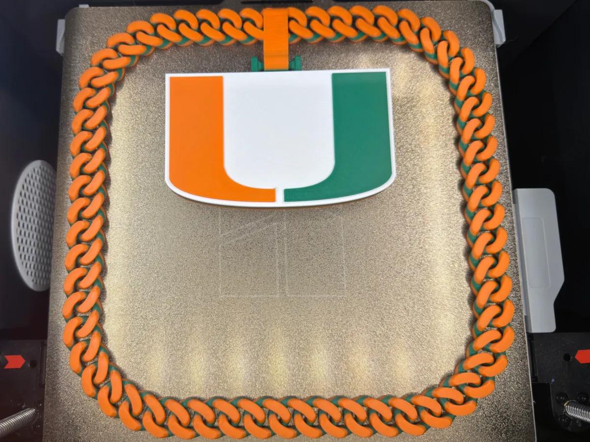 Miami Hurricanes Chain by Sgambaro MakerWorld: Download Free 3D Models