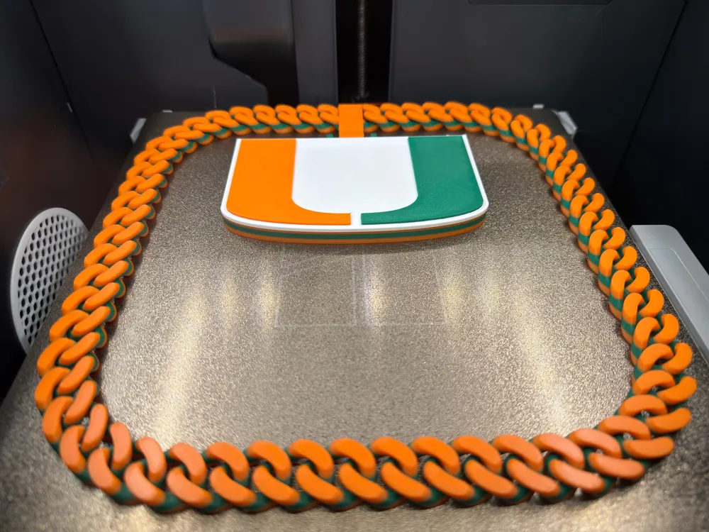 Miami Hurricanes Chain - Free 3D Print Model - MakerWorld