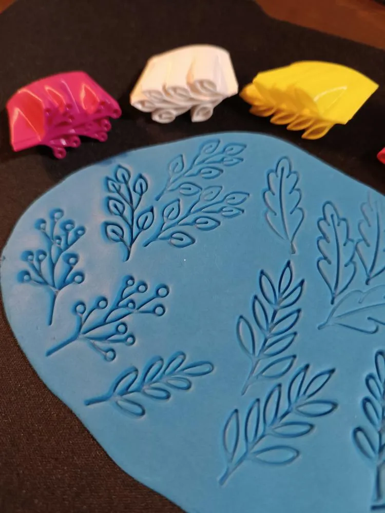 Set of leaf stamp 2. by Gar_Deco - MakerWorld