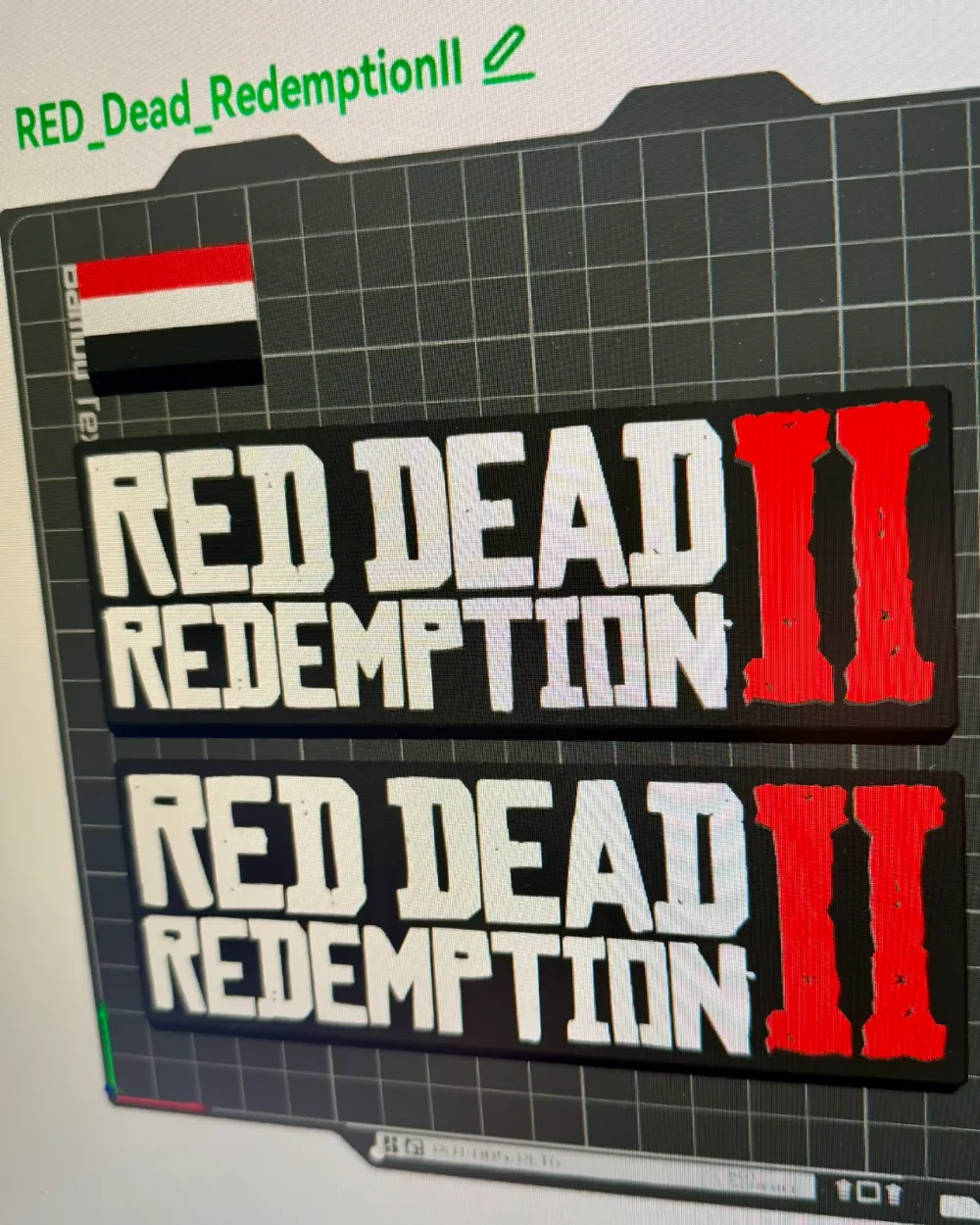 Red Dead Redemption II Logo by Hylijan - MakerWorld
