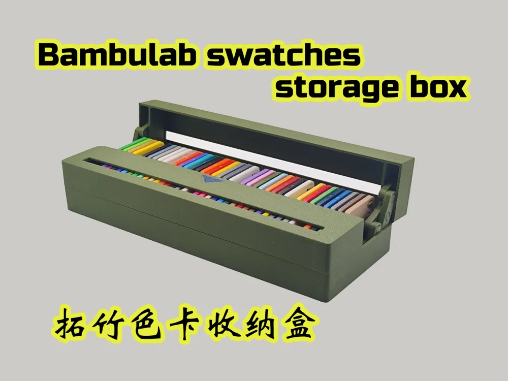 Bambu Lab swatches storage box / Bambu Lab Color Card Storage Box by Cc ...