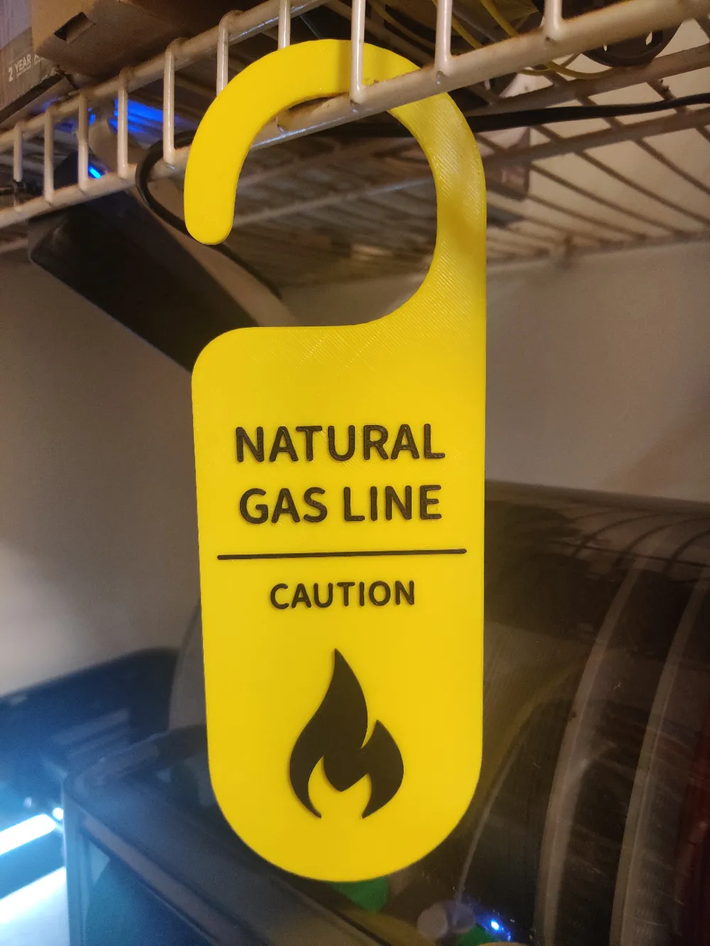 Natural Gas Line Hanging Marker by thesawmillshop - MakerWorld