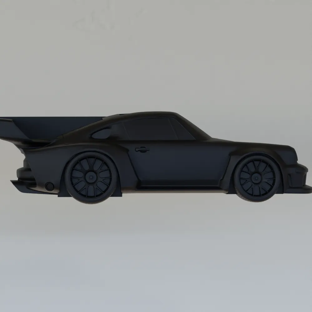 Singer 911 DLS Turbo Road Wall Art - Vista Lateral - Modelo de ...