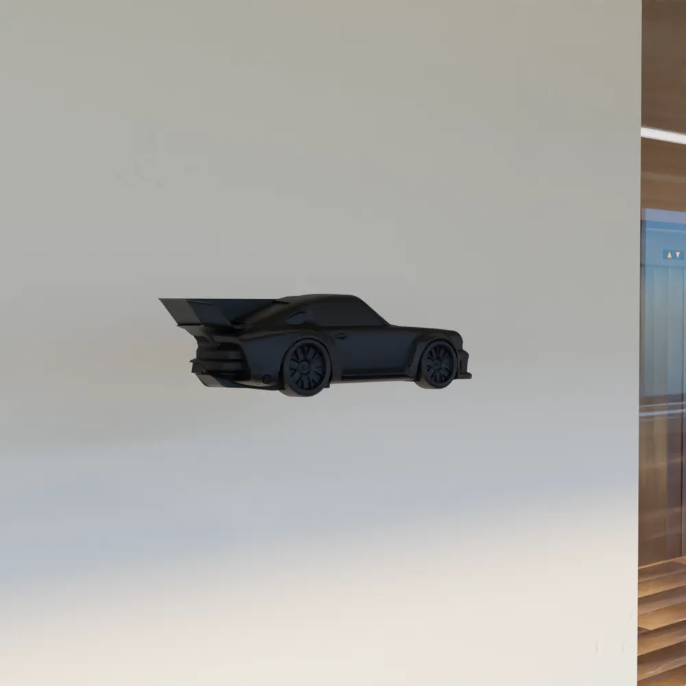 Singer 911 DLS Turbo Road Wall Art - Vista Lateral - Modelo de ...