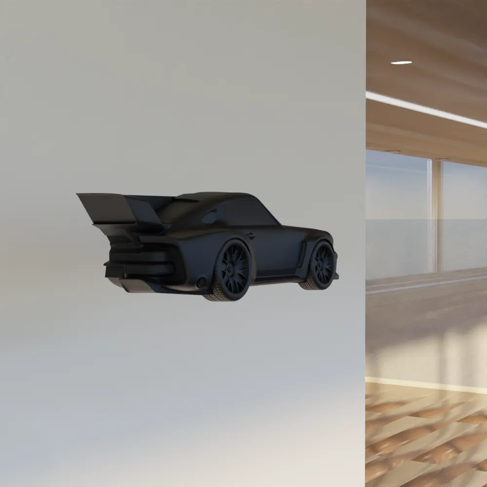 Singer 911 DLS Turbo Road Wall Art - Vista Lateral - Modelo de ...