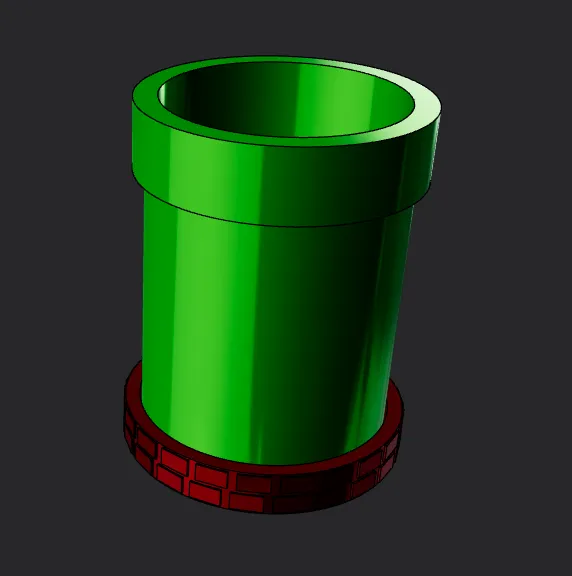 Mario Pipe plant pot by AwonAtuh MakerWorld: Download Free 3D Models